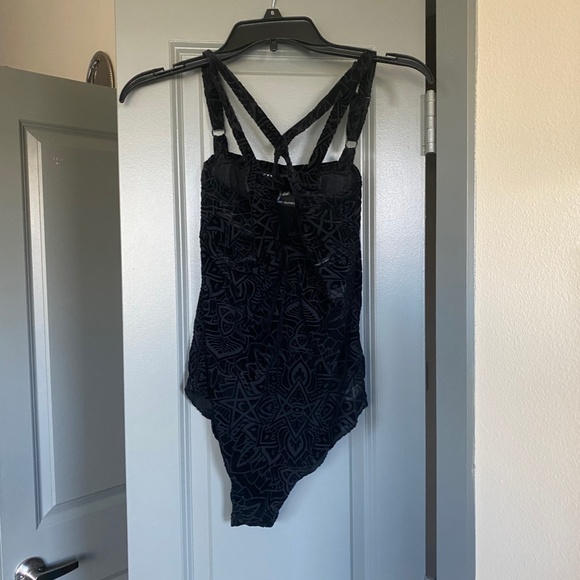 Killstar | Tops | Killstar Burned Velvet Pentagram Bodysuit Size Medium | Poshmark